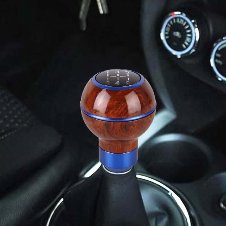 Universal Car Wood Texture Metal Gear Shift Knob, Wood Texture (Blue ...