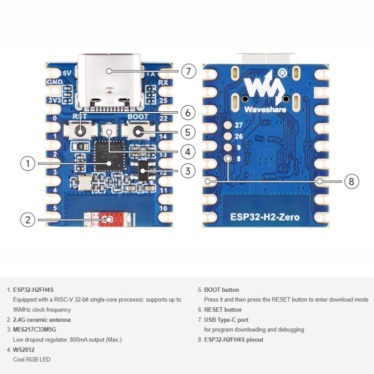 Mini Development Board Support Bluetooth / Zigbee / Thread Wireless ...