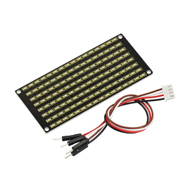 8x16 Matrix LED Display Module I2C Communication 3.3-5V Compatible ...
